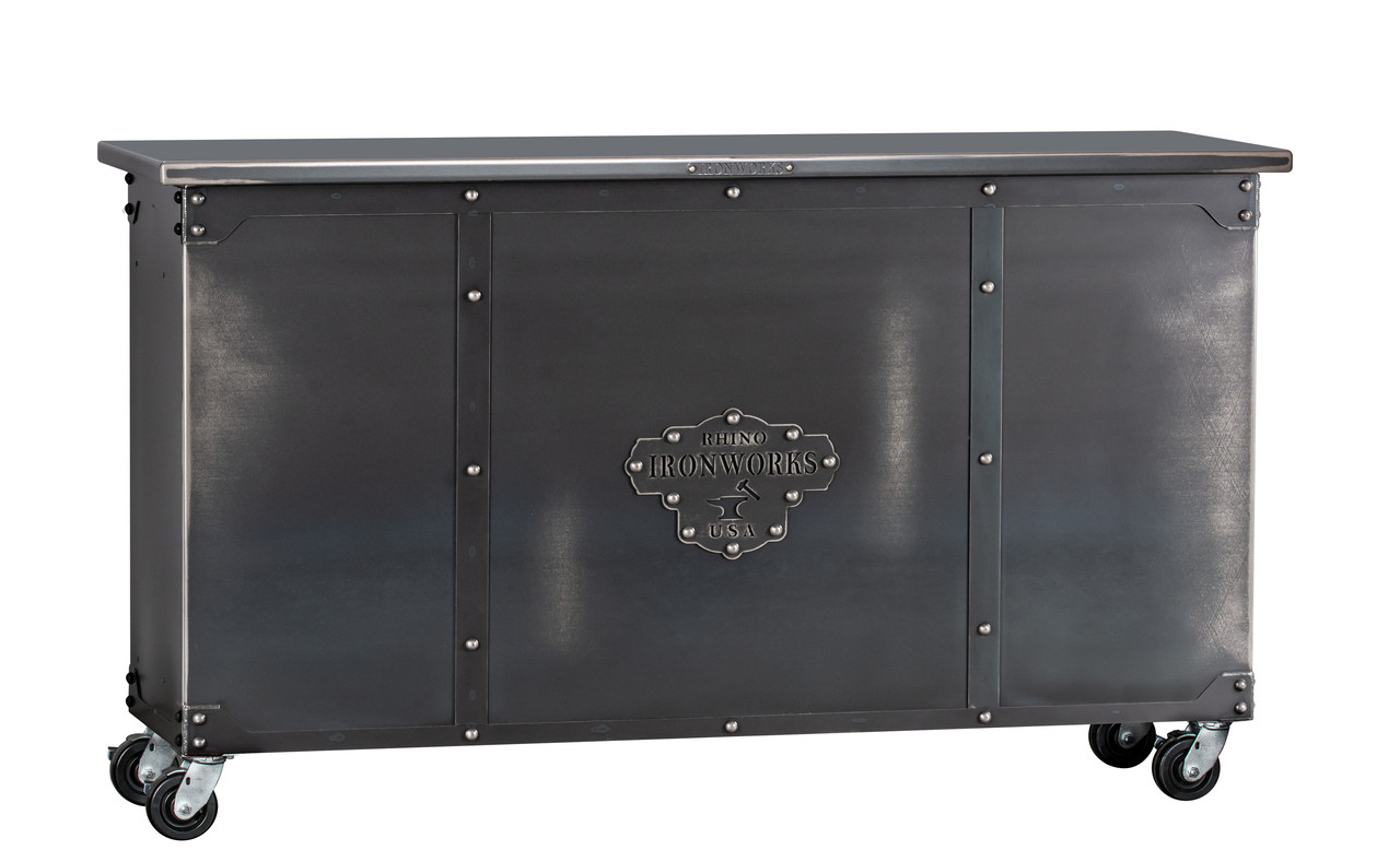 Ironworks Mobile Bar IWB4372 | 43"H x 72"W x 23"D