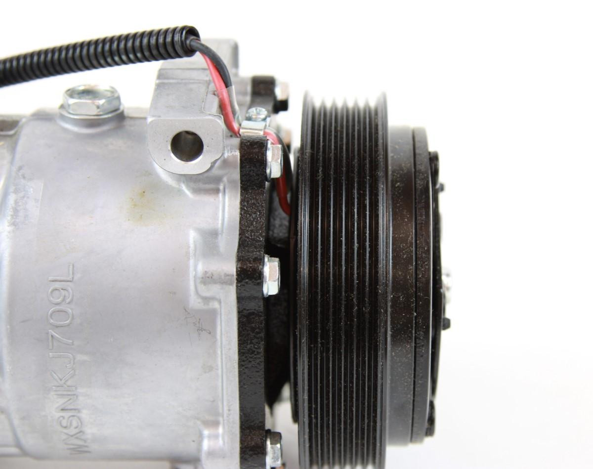 AC Compressor - Pad Side Mount Base - Cat or Cummins 6 Groove