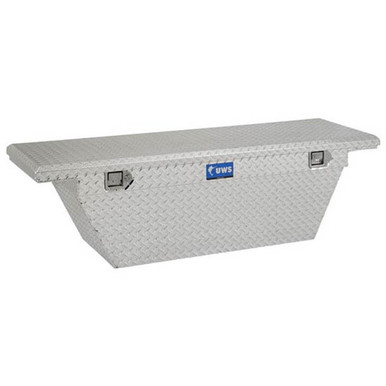 Bright Diamond Plate Aluminum 60 Inch Deep Angled Crossover Tool Box ...