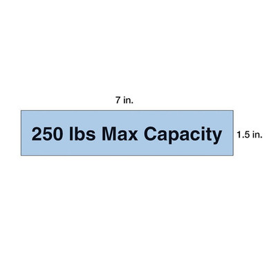 MRI Weight Stickers 400 LBS 100 Sticker