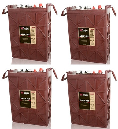 Trojan L16P-AC 4-Pack Replacement Battery 6V