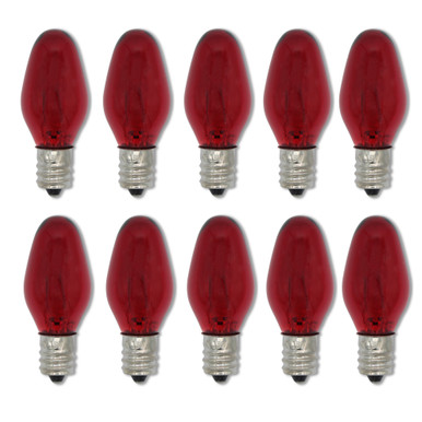 Interlight 15W C7 E12 Red Replacement Bulb Incandescent