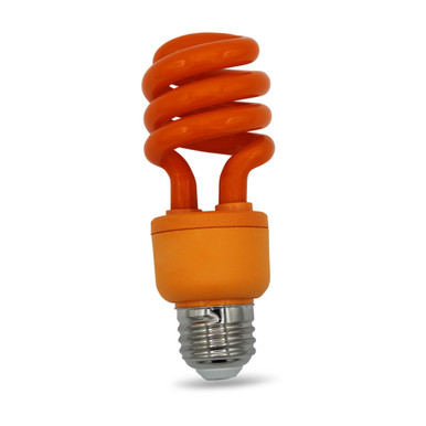Interlight 13W E26 Orange CFL Bulb Replacement Fluorescent 13W Equivalent