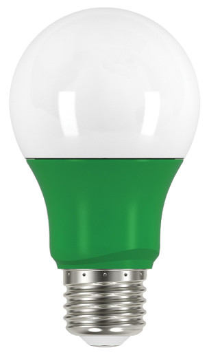 2 WATT A19 LED GREEN WHEN LIT MEDIUM BASE 120 VOLTS Replacement