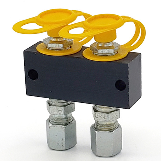 2 Point Remote Grease Manifold Kit - Complete with Fittings, Hose and ...