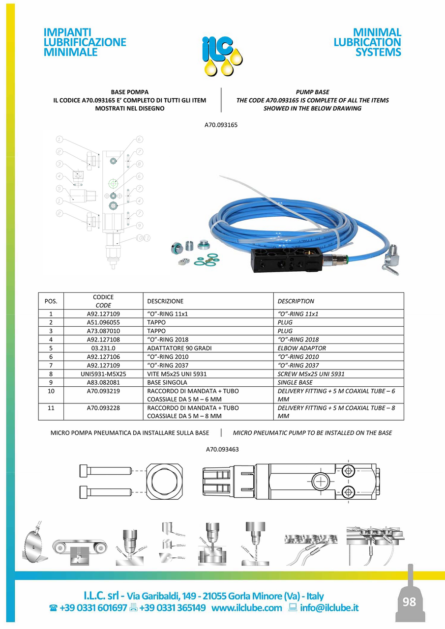 LubeTool Micro Pneumatic Pump with Mounting Hardware