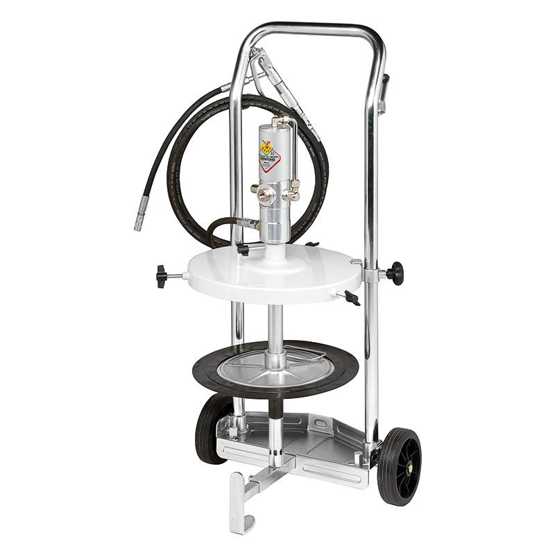 Dolly-Mounted Grease Dispenser Kit for 35 lb. Pails