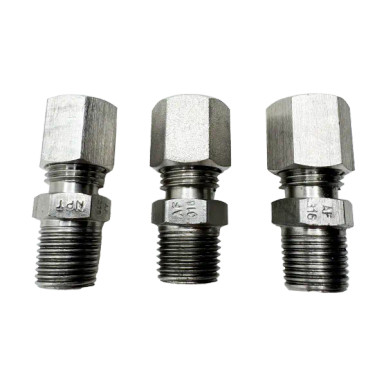 Straight Compression Fittings - Stainless Steel