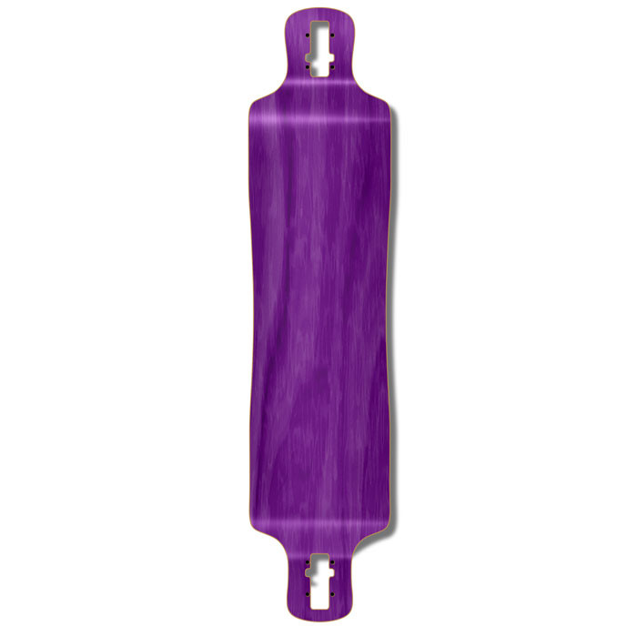 Lowrider Blank Longboard Deck - Stained Purple