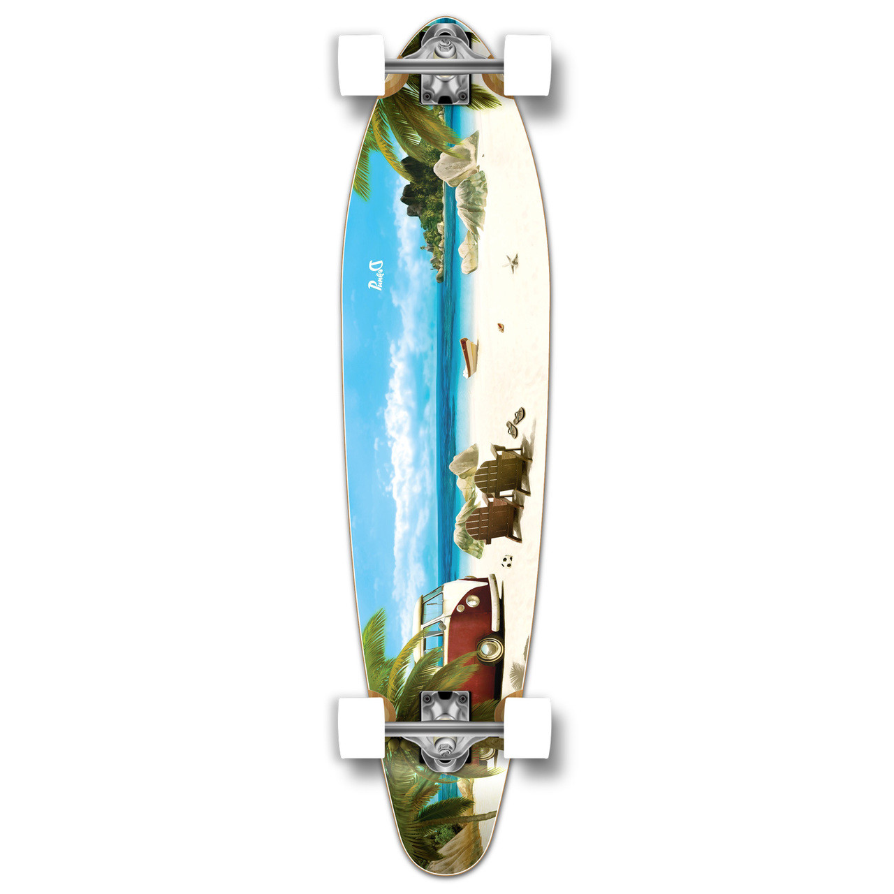 Punked Kicktail Getaway Longboard Complete