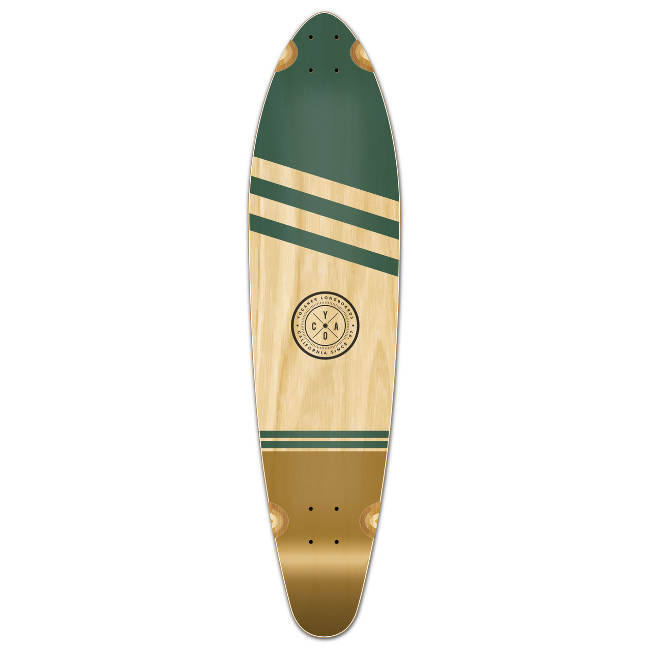YOCAHER Kicktail Longboard 40" x 10" Deck - Earth Series - Wind