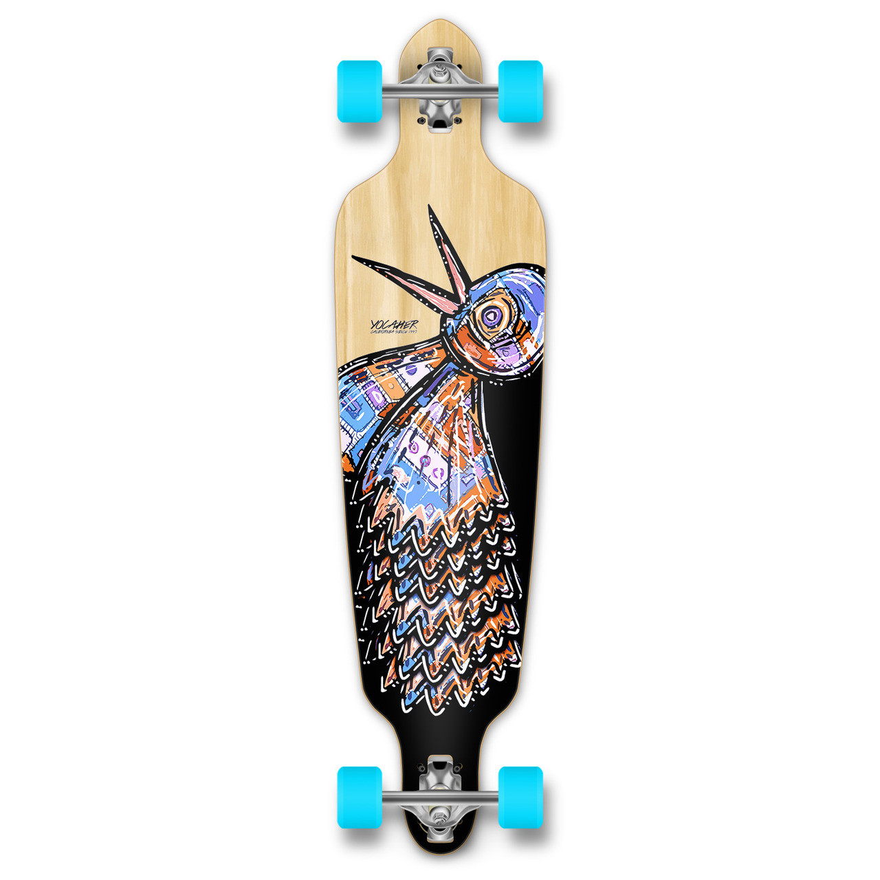 Drop Through Longboard Complete - The Bird Natural