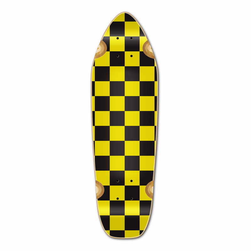 Mini Cruiser Deck - Checker Yellow
