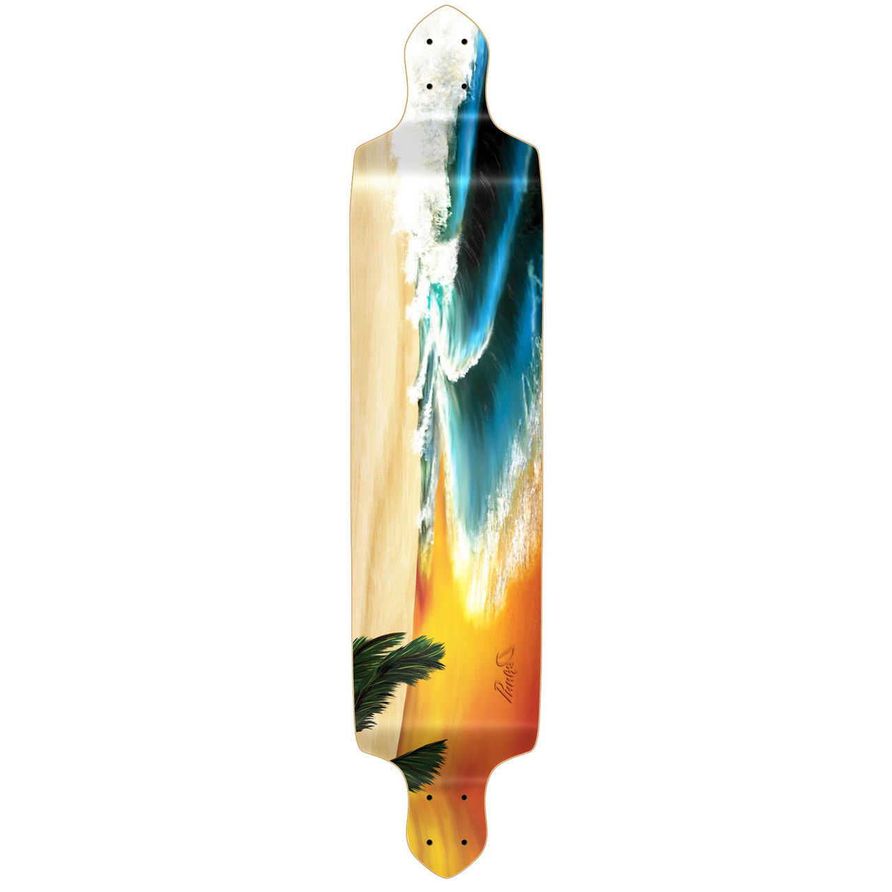 Drop Down Beach Longboard Deck