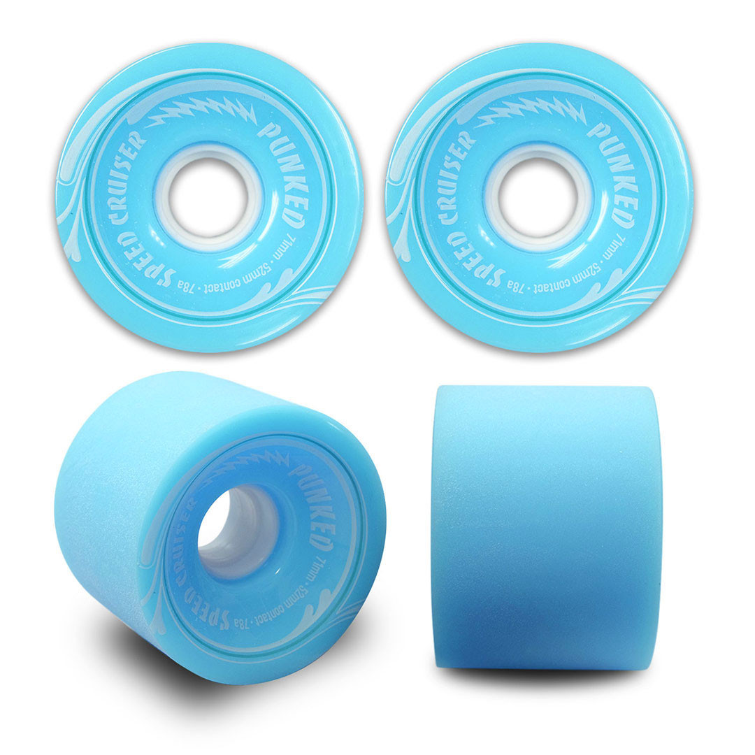 Speed Cruiser 62mm Longboard Wheels - Solid Baby Blue