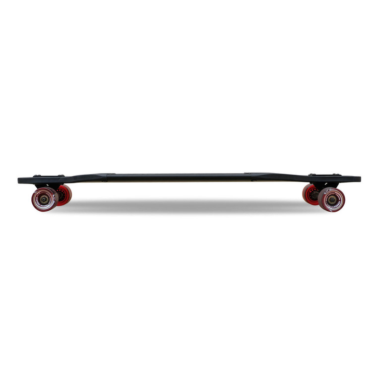 Aluminum Drop Through Complete longboard - Black