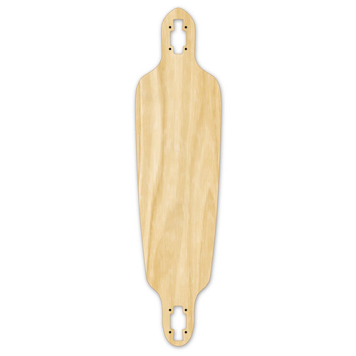 Woodie Drop Through Blank Longboard Completes
