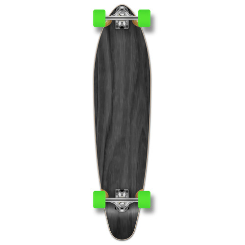 Kicktail Blank Longboard Complete - Stained Black