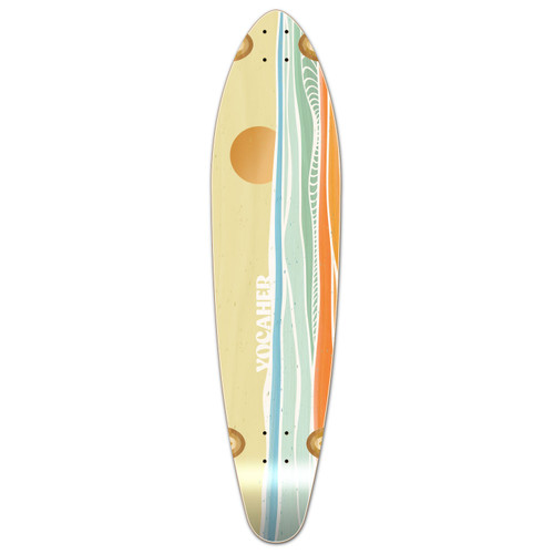 Kicktail Longboard 40" x 10" Deck - Horizon Day