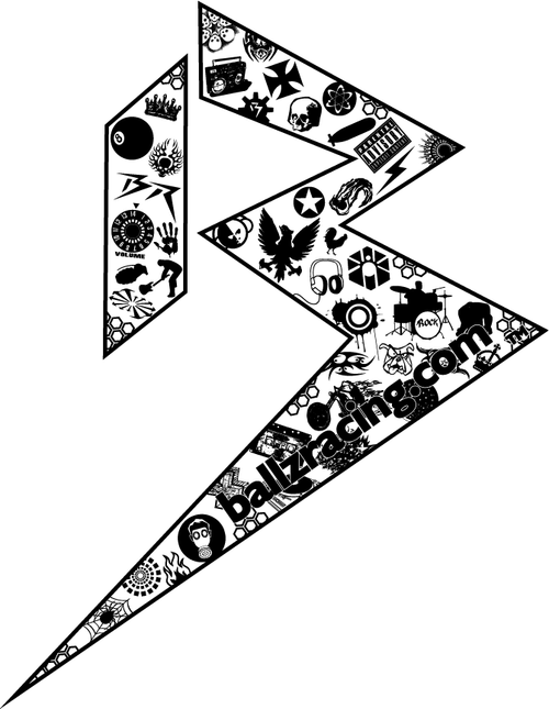 MAYHEM B WINDOW/TRAILER STICKERs, Ballz Racing Stickers, motocross ...