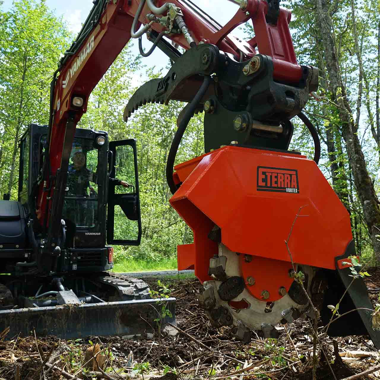 Vortex Excavator Stump Grinder Attachment | Eterra