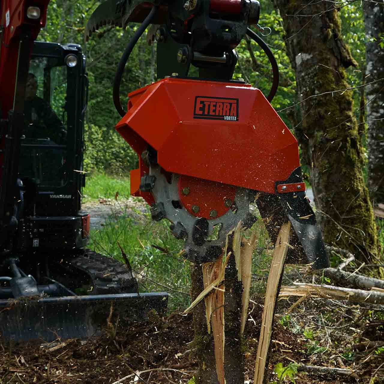 Vortex Excavator Stump Grinder Attachment | Eterra