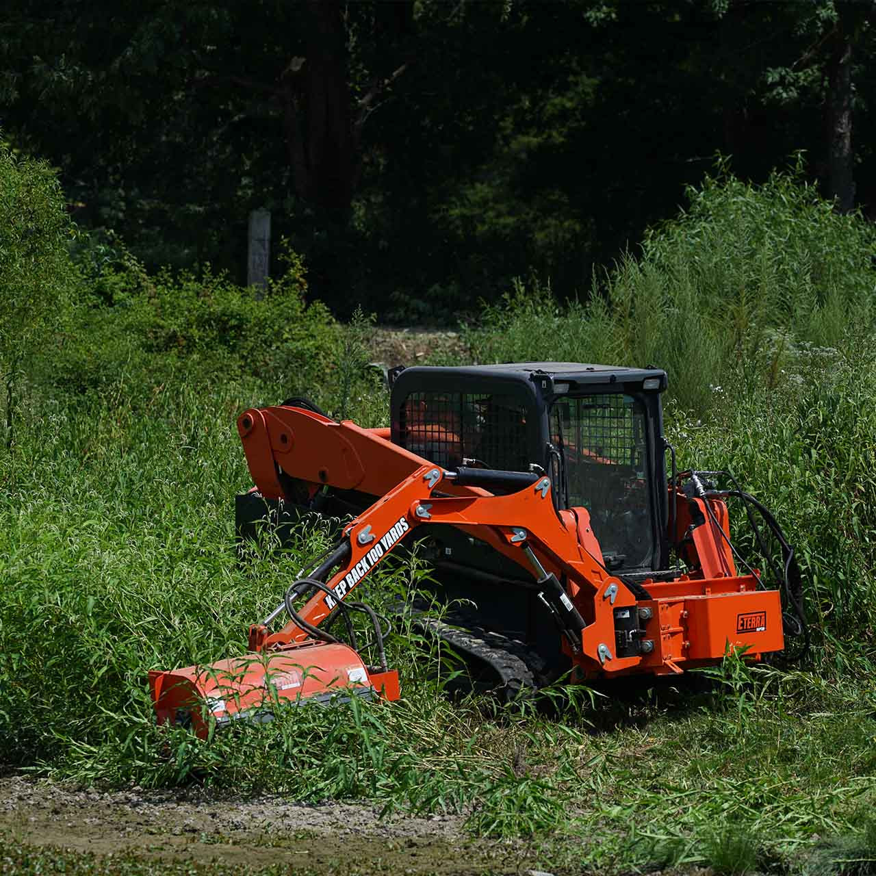 Raptor Skid Steer Boom Arm Mower Attachment | Eterra Attachments