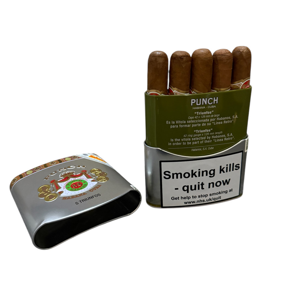 Punch - Triunfos Linea Retro Cigar - Tin of 5 Cigars - GQ Tobaccos