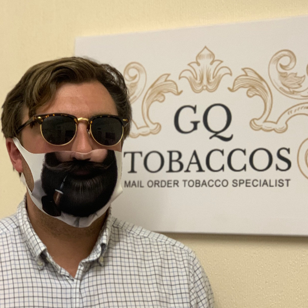 GQ Tobaccos - Bearded Pipe Smoker - Reusable Face Mask - GQ Tobaccos