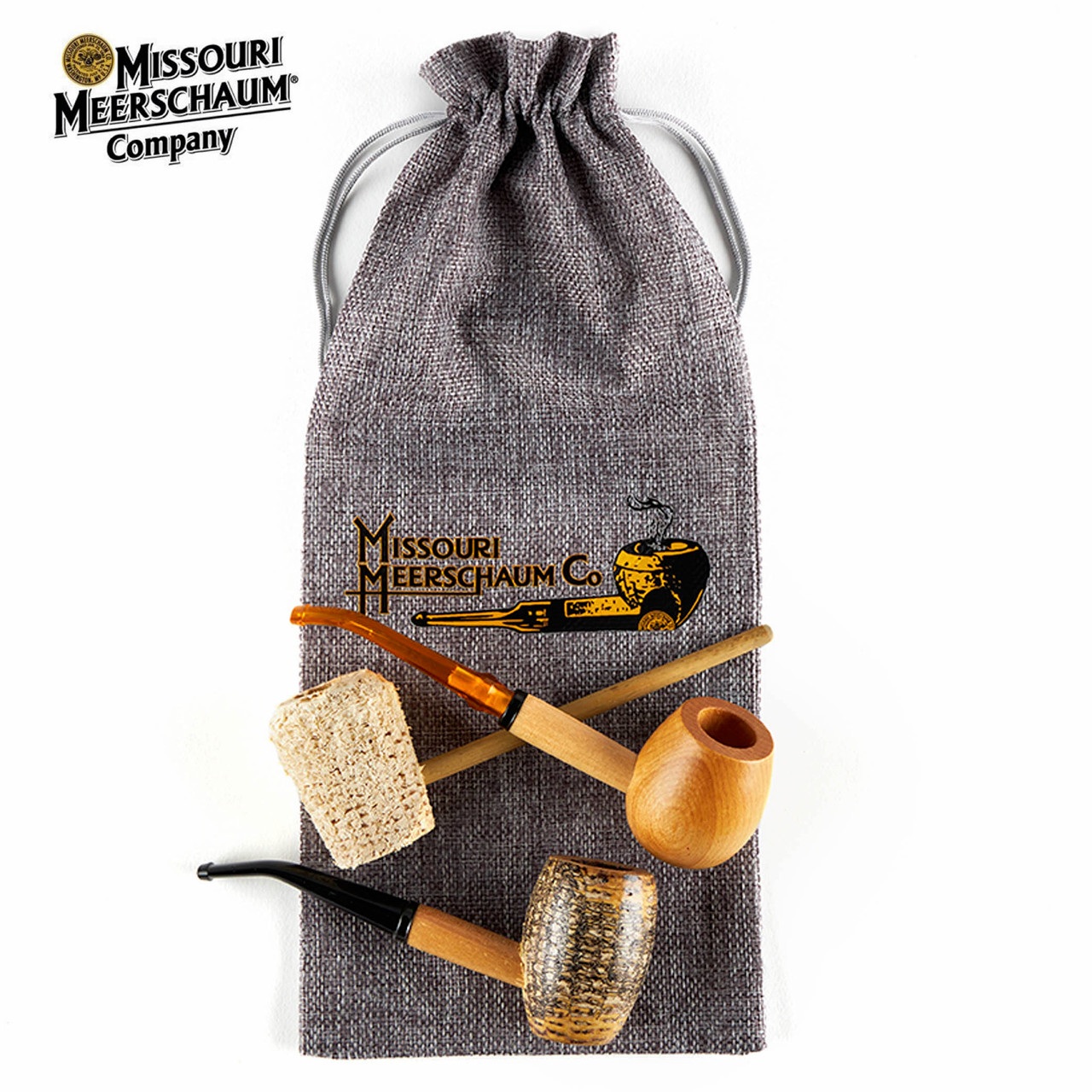 Missouri Meerschaum - Deluxe Trio Gift Set - Pipes