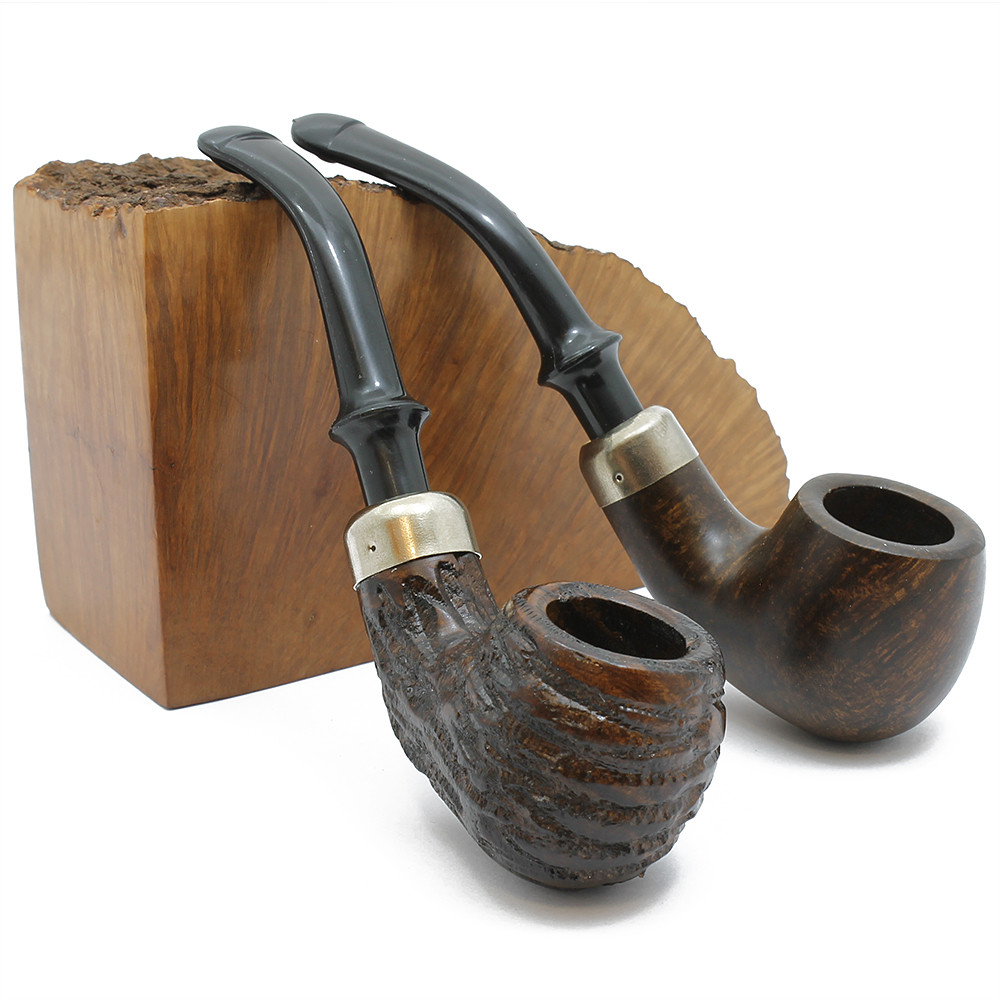 Basket Pipe - Baby Bent (Smooth Or Rustic) - GQ Tobaccos
