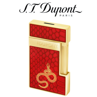 S.T. Dupont - Slimmy - Chinese New Year Snake - Jet Torch Lighter - Red ...