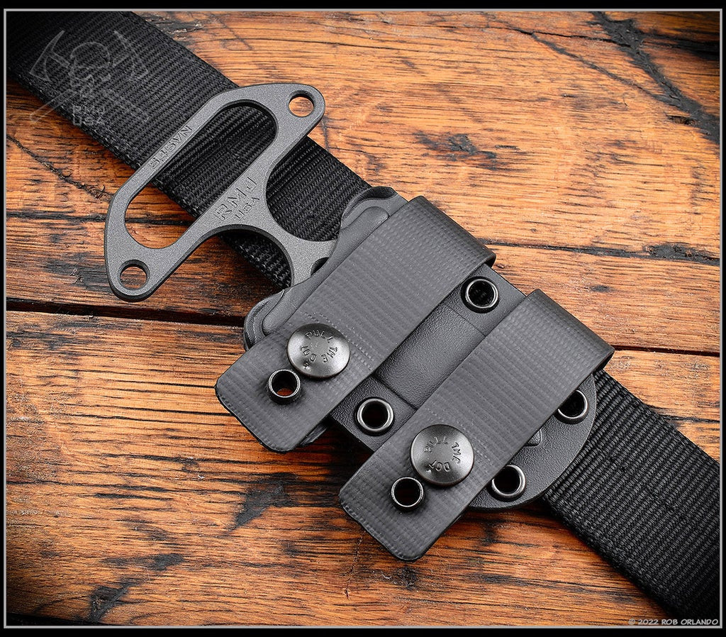 RMJ Tactical Dragonfly Push Dagger S45VN w/ Kydex Sheath - Tactical ...