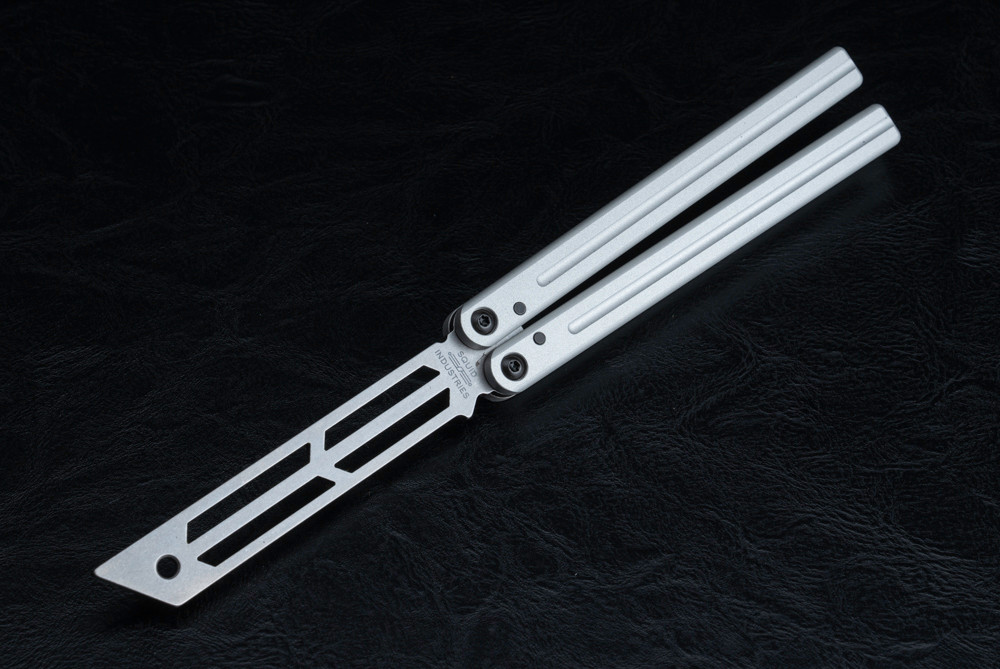 Squid Industries Triton V2 Butterfly Balisong Stonewash Trainer ...