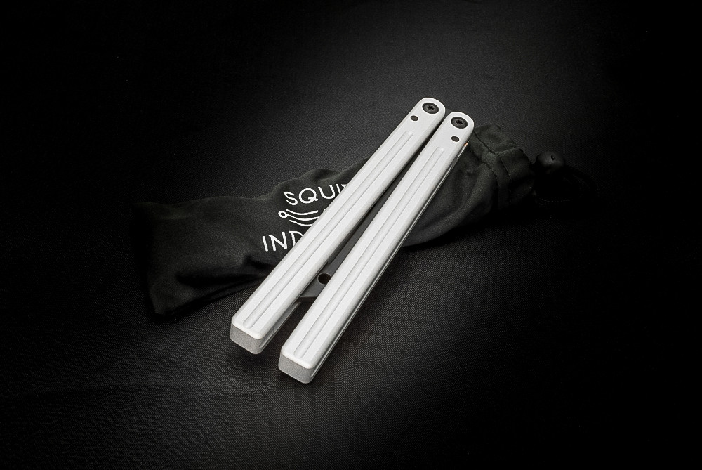 Squid Industries Inked Triton V2 Butterfly Balisong Black Trainer ...