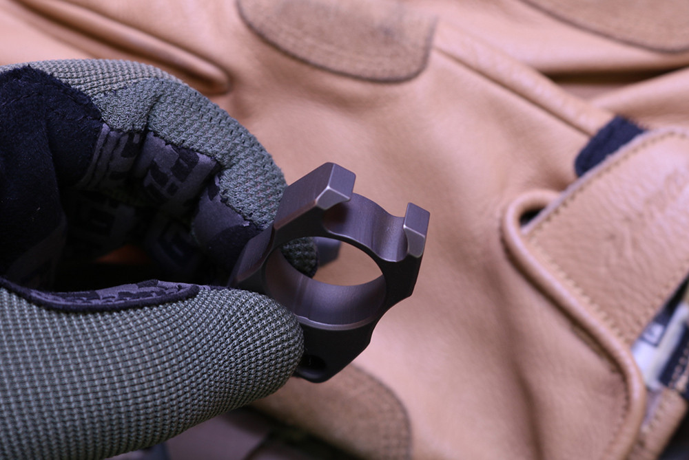Raidops Stag Beetle.M Titanium Knuckle Dark Brown Finish - Tactical ...