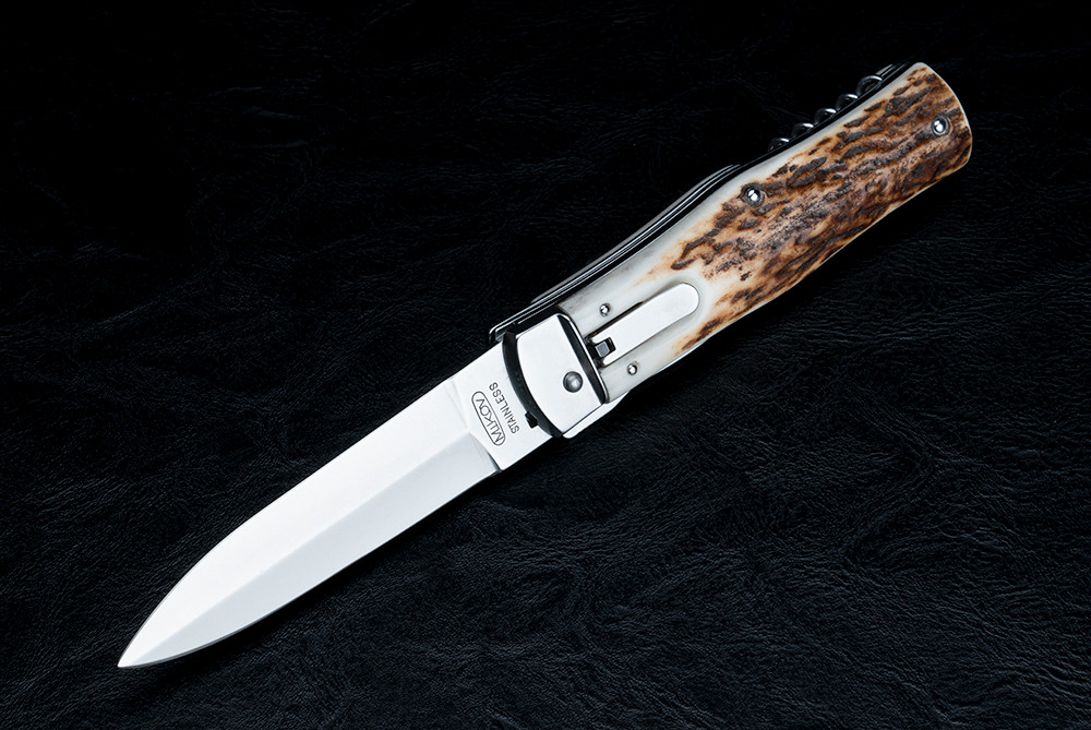 Mikov Knives Predator 241 Multi-Tool Lever Lock Automatic Knife Dagger ...