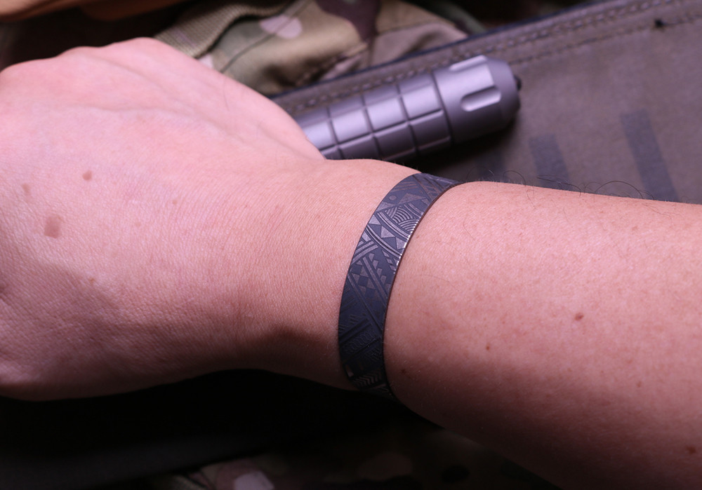 Raidops Brave Tribe Arm Band Titanium Metallic Gray Finish - Tactical ...