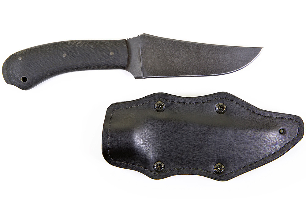 Winkler Knives Crusher Belt Knife w/ Lined Boltaron Sheath and Leather ...