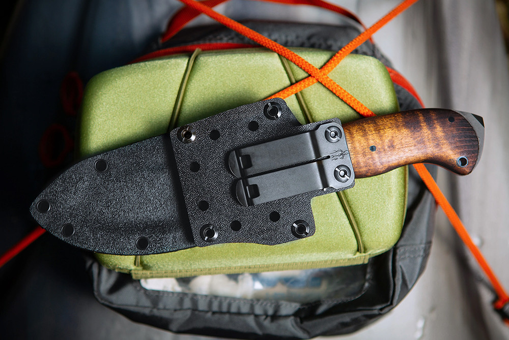 Winkler Knives Utility Crusher w/ Lined Boltaron Sheath and A Micarta ...