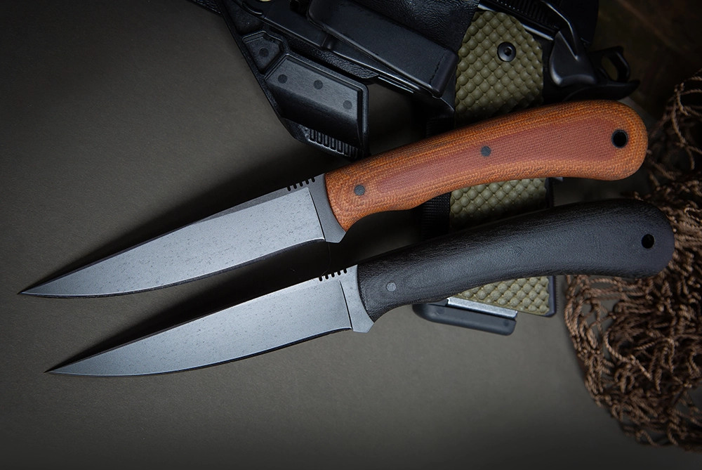 Winkler Knives Operator w/ Lined Boltaron Sheath and Leather Cover ...