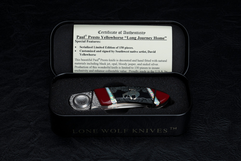 Lone Wolf Knives Paul Presto Folder Serialized Limited Edition 040/150 ...