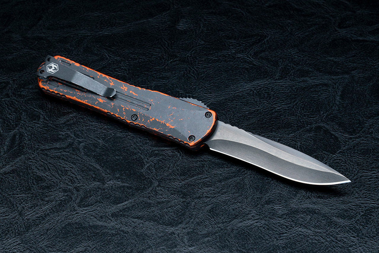 Heretic Knives Manticore X Recurve Otf Automatic Knife Dlc Black Blade