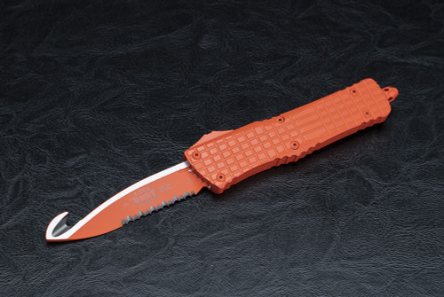 Microtech Knives Combat Troodon HS Rescue OTF Automatic Knife Black ...