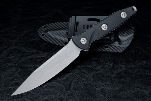 Microtech Knives Socom Alpha Mini S/E Stonewash Fixed Blade Knife Black ...