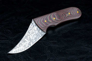 Watson Knives Pikal Fixed Blade Knife Acid Etched Double Edge Blade w ...