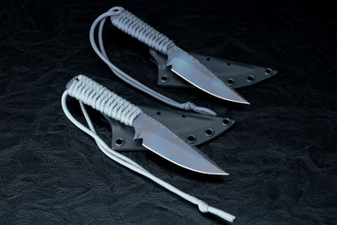 Strider Knives Fixed Blade Knife Titanium w/ Paracord Wrapped Handle ...