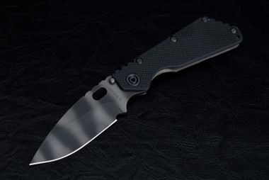 Strider Knives SMF Tiger Stripe Blade and Frame Lock w/ Black Textured ...