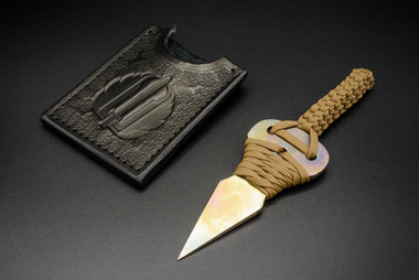 Strider Knives Titanium Push Dagger w/ Paracord Wrapped Handle Lanyard ...