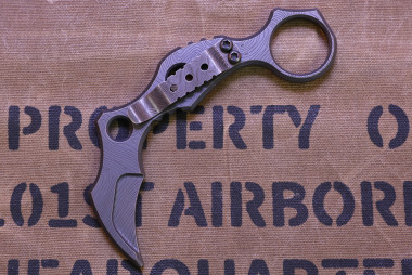 Raidops CQCT Karam Carry Limited Edition Titanium Karambit Trainer Low Observable Finish ...